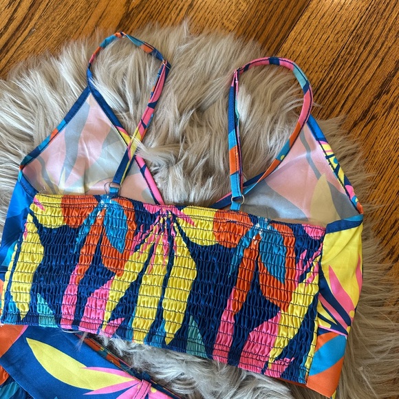 Skirts | Colorful Floral Matching Set Maxi Skirt And Crop Top | Poshmark